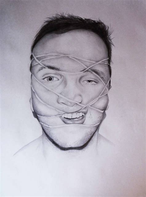 Distorted Face Face Human Art Face Distortion