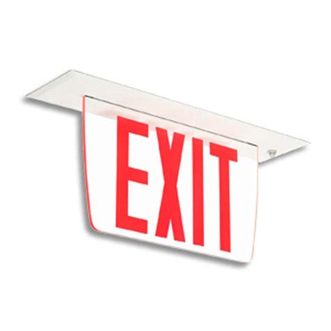 Emergi Lite Lumacell Exit Sign Edge Lit Low Profile Emergi Lite