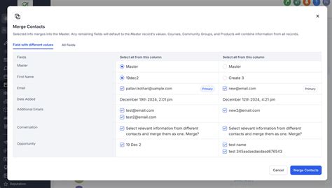 Merging Multiple Records Venderflow Knowledgebase