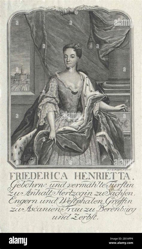 Friederica Henrietta von Anhalt Köthen 1702 1723 Stock Photo Alamy