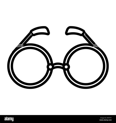 Black And White Icon Is A Simple Linear Fashion Glamorous Eyeglass