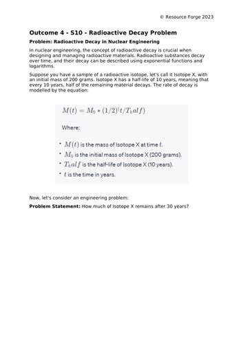Engineering Maths Logarithms Theory Teaching Resources
