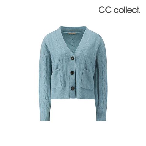 포스티 Cc콜렉트 아웃포켓 브이넥 가디건 Ble224ksl132