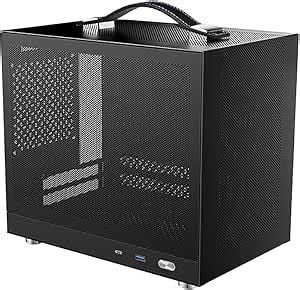 MiniNeo G Mini ITX Portable Case With Small Form Factor And Advanced Vented Panel Front USB