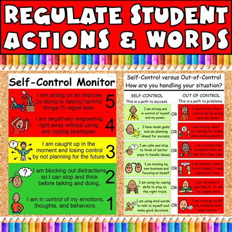 Self Control Autism Monitor Visual And Teaching Tool Self Control Sped Sel Caroline Koehler