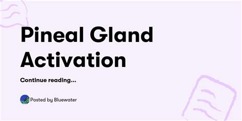 Pineal Gland Activation — Bluewater Buymeacoffee