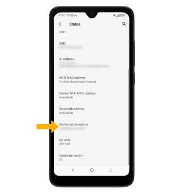 TCL 30 Z 4188R Find IMEI Phone Serial Number AT T
