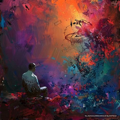 Ai创作图虚浮的世界绘画 梦里梦外抽象画 抽象画壁纸电脑桌面 超现实主义意境抽象画 艺术冥想 孤独的灵魂插画 色彩抽象画意境抽象画 抽象画人物