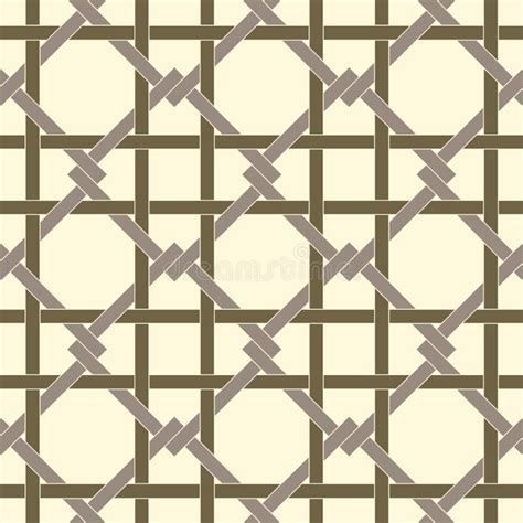 Geometric Seamless Pattern Background With Weave Style Stock Vector