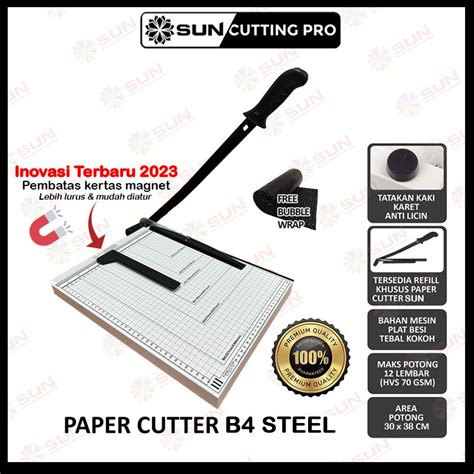 jual [promo murah] paper cutter folio f4 b4 alat potong mesin
