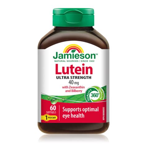 Jamieson 超強護眼葉黃素精華 含玉米黃素和山桑子 40毫克 60粒 Gogo Herbs