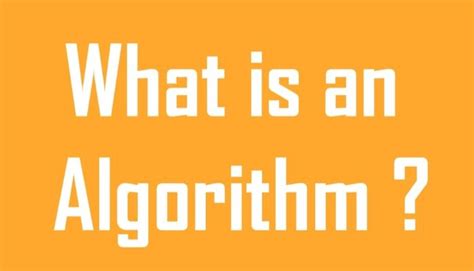 Understanding Algorithms Part 1 The Basics