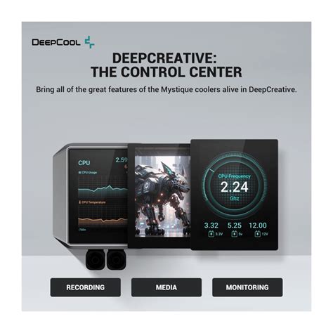 Deepcool Aio Liquid Cooler Mystique 360 Customizable 28 Tft Lcd