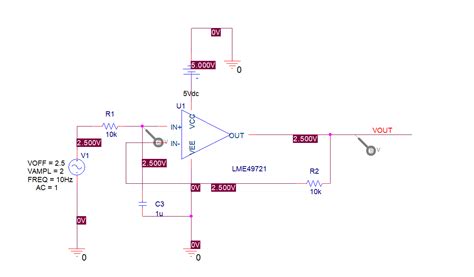PSPICE FOR TI LME49721 The Simulation Does Not Converge Simulation