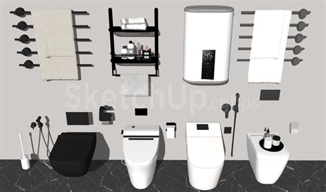6614 Free Sketchup Bathroom Models Download Bathroom Model Cafe
