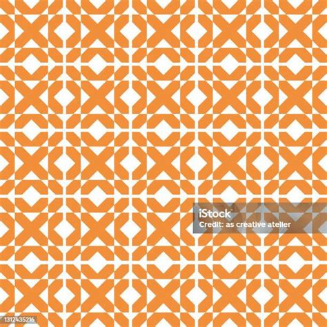 Pola Geometris Mulus Warna Oranye Pastel Bentuk Segitiga Dan Persegi