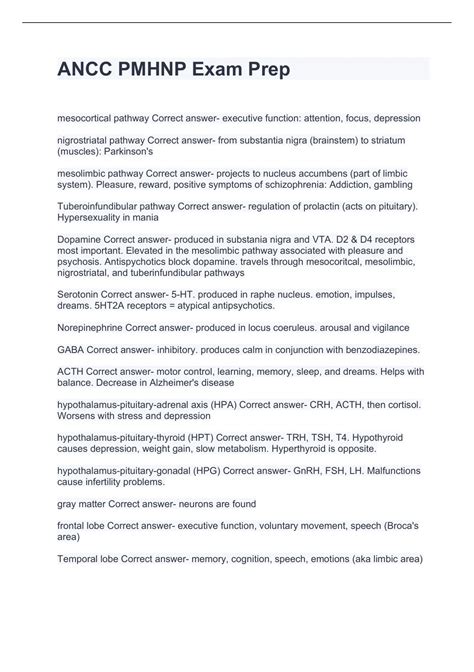 Ancc Iq Domains 1 5 Ancc Pmhnp Exam Reported Questions Ancc Pmhnp