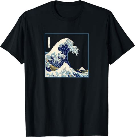 Kanagawa Japanese Art The Great Wave Vintage Aesthetic T Shirt Rssel