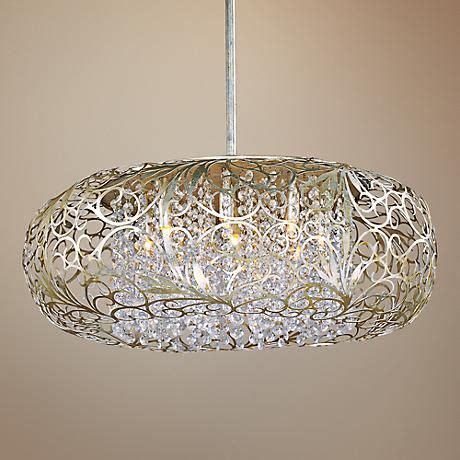 Maxim Arabesque 24 Wide Golden Silver Pendant Light V3356 Lamps