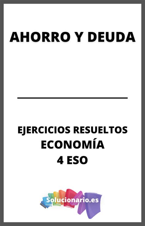Ejercicios Resueltos Economía 4 ESO 2024 2025 PDF