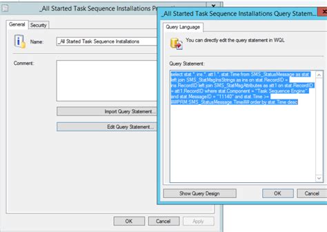 Sccm 1806 Cb To Set The Task Sequence Status Message Query It Elites