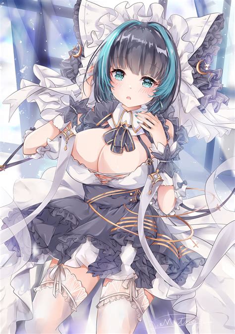 Cheshire Azur Lane Big Boobs Cleavage Mutang Azur Lane Anime