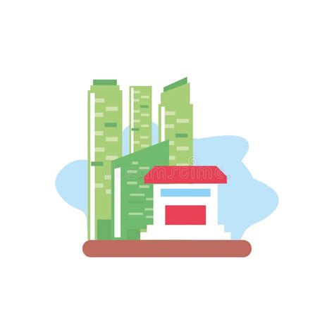 Facade Building And House Structure Stock Illustration Illustration Of House Architectural