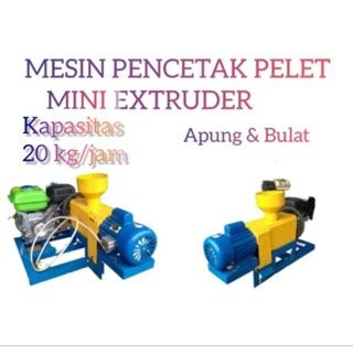 Jual Mesin Pencetak Pelet Extruder Kapasitas 20 Kgjam Shopee Indonesia
