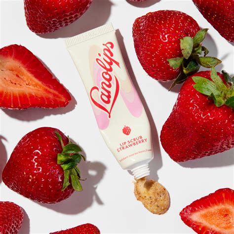 Lanolips Lip Scrub Strawberry Adore Beauty