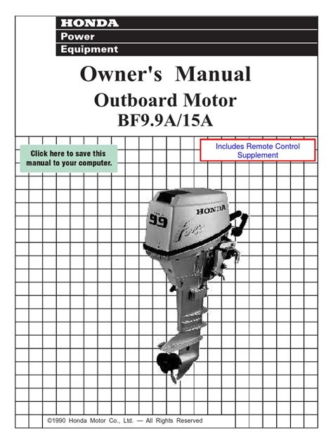 Honda Bf9 9a Gasoline Carburetor
