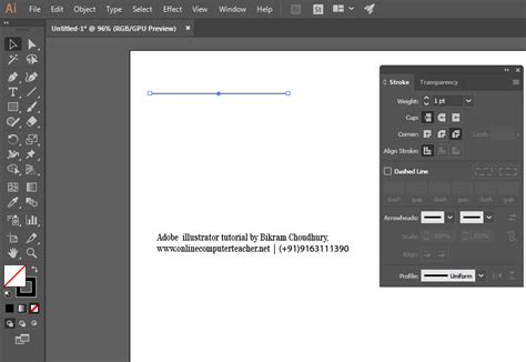 Stroke Panel In Adobe Illustrator Cap Corner And Align Stroke