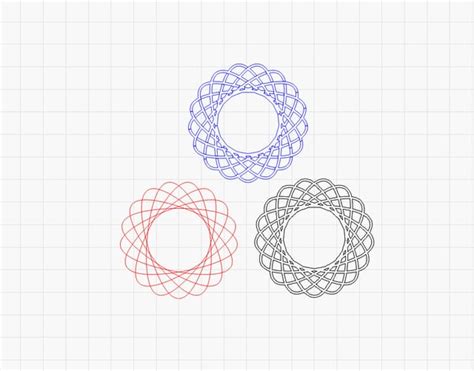 Im Experimenting With Generating Cutting And Engraving Patterns Of Spirographs Who Else Grew