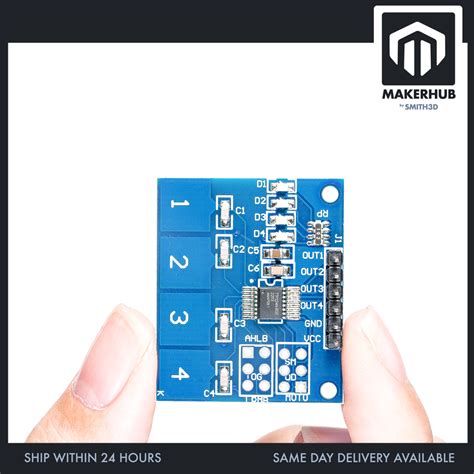 4 Keys Capacitive Touch Button Module Digital Touch Sensor Ttp224 I2c