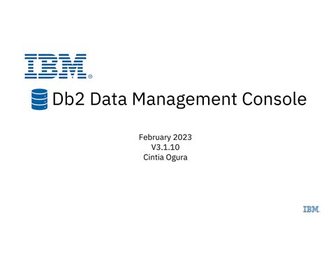 Db2 Data Management Console User Manual April 2023pdf