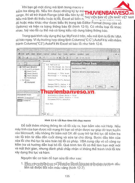 Lập Trình Vba Trong Excel Phan Tự Hướng