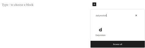 How To Use The WordPress Dailymotion Embed Block