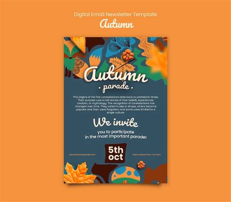 가을 템플릿 디자인 프리미엄 Psd 파일