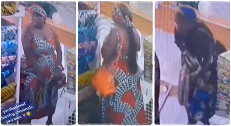 Arrest Them Cctv Catches Three Women Stealing Bundles Of Wrapper In