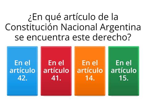 Derecho A Un Medio Ambiente Sano Cuestionario