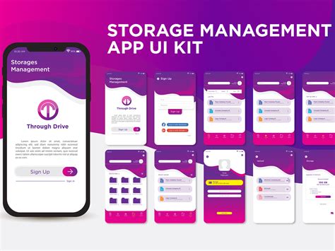 Storage Management App Ui Kit Design By Jind Wadda On Dribbble
