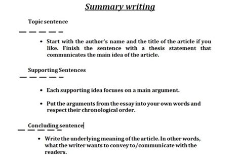 Writing Skills How To Summarize Any Text Effectively