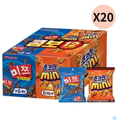 오리온 미쯔 블랙 6개 외 1종 학교 과자 간식 20세트 티몬