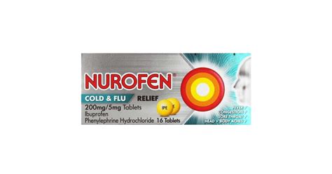 Nurofen Cold And Flu Tablets Pack Of 16
