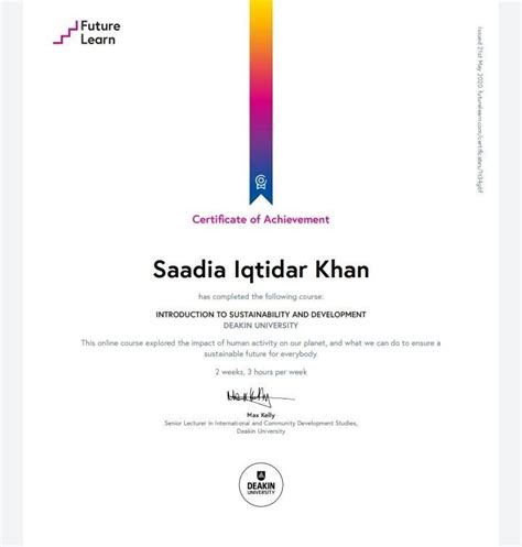 Saadia Iqtidar Khan On Linkedin Sustainability Development
