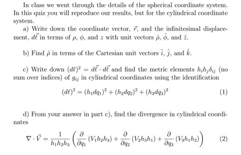 Solved In Class We Went Through The Details Of The Spherical Chegg Com