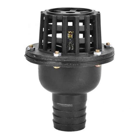 Generic Water Pump Foot Valve Black Pvc Low Pressure Flat Check Valve