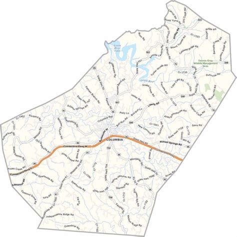 Clinton County Map Kentucky Us County Maps