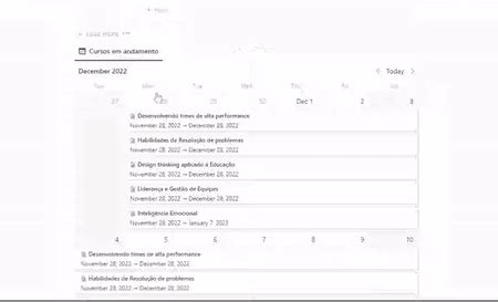 Template do Notion Dashboard de estudos e certificados em Português