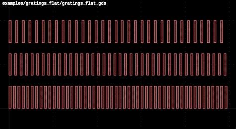 Flat Gratings