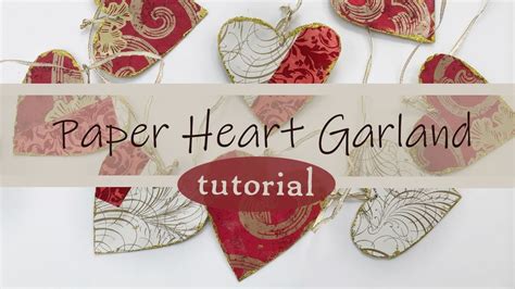 Paper Heart Garland Tutorial Youtube